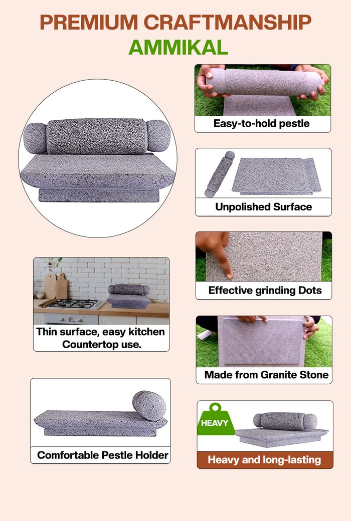 India's NO: 1 Best Ammikal | Silbatta – Traditional Stone Grinder