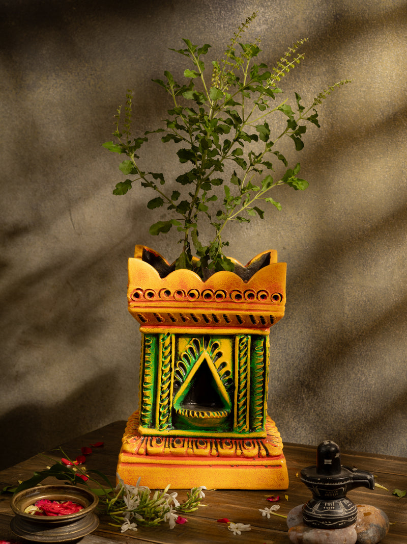 Buy Terracotta Tulsi Pot | Invite Prosperity & Positive Energy