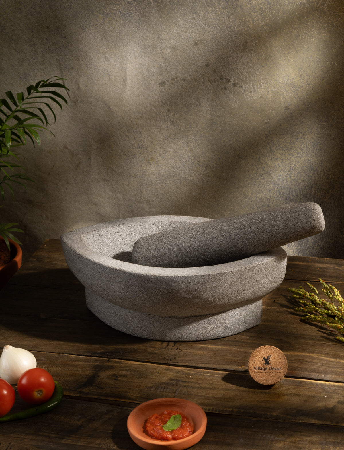 Shop Kharal|Stone Grinder|Mortar & Pestle for Herbs & Spices Grinding